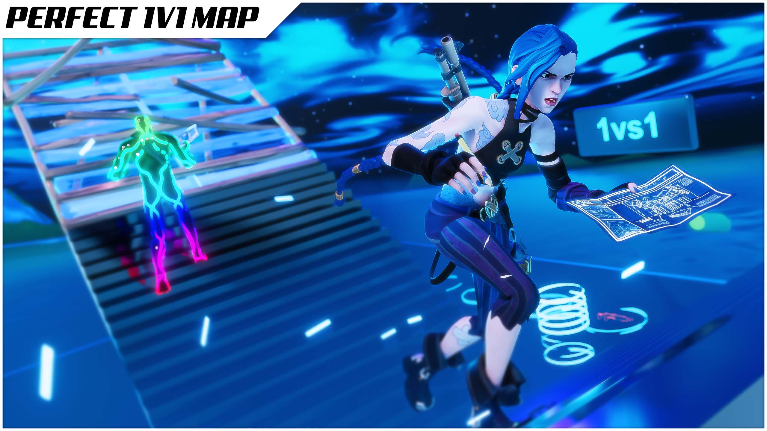 Perfect 1v1 Map (0 Delay/max FPS) [ heavyblue ] – Fortnite Creative Map ...