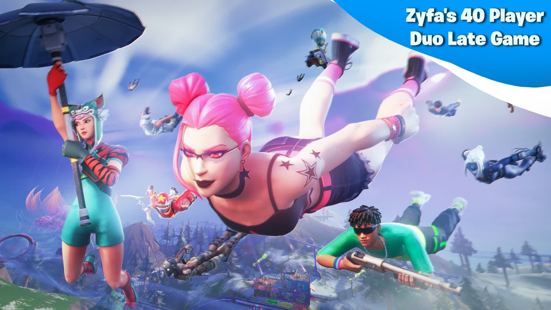 ZYFA 40 PLAYER DUO LATE GAME ZONEWARS [ zyfa ] – Fortnite Creative Map Code