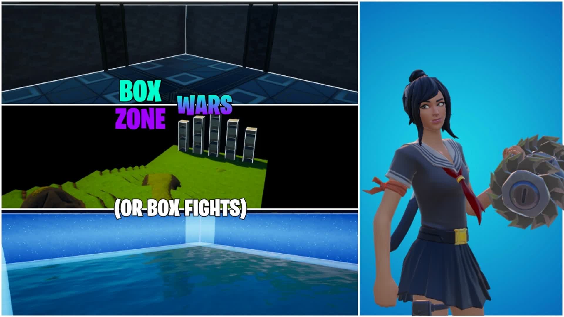 Box/Zone Wars by VOTES! [ springo ] – Fortnite Creative Map Code