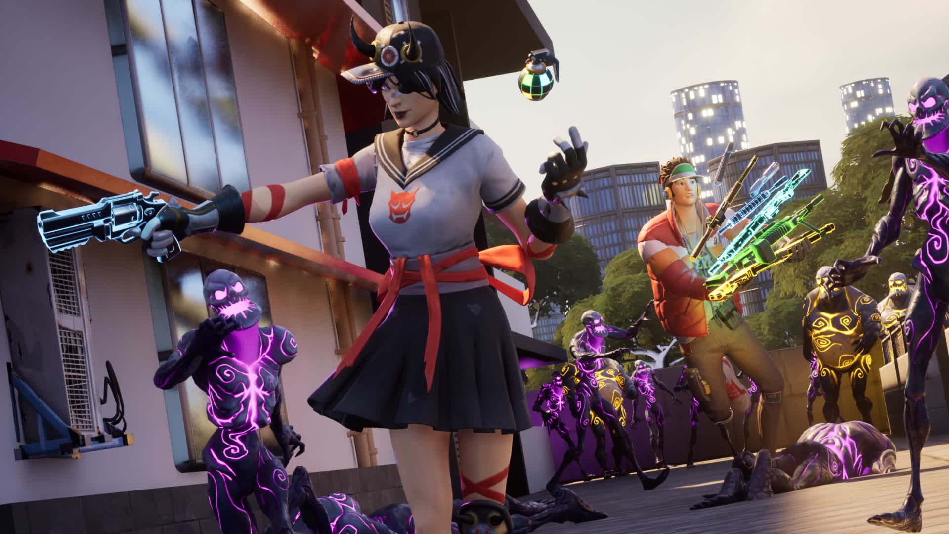 🧟 SUNSET CHANNEL - Demon gungame [ Vysena ] – Fortnite Creative Map Code