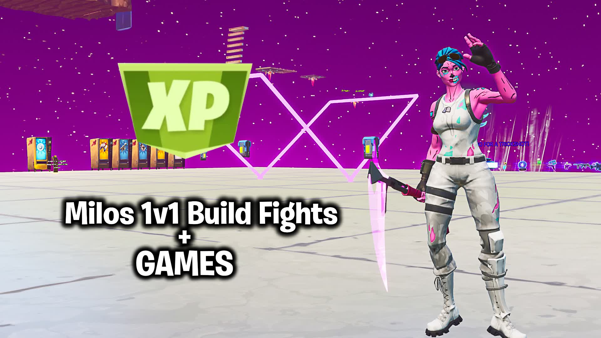 Milos 1v1 Build Fights! + Mini Games [ Milo ] – Fortnite Creative Map Code