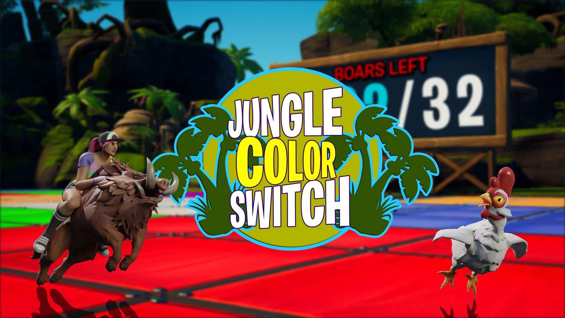JUNGLE COLOR SWITCH [ opsman ] – Fortnite Creative Map Code