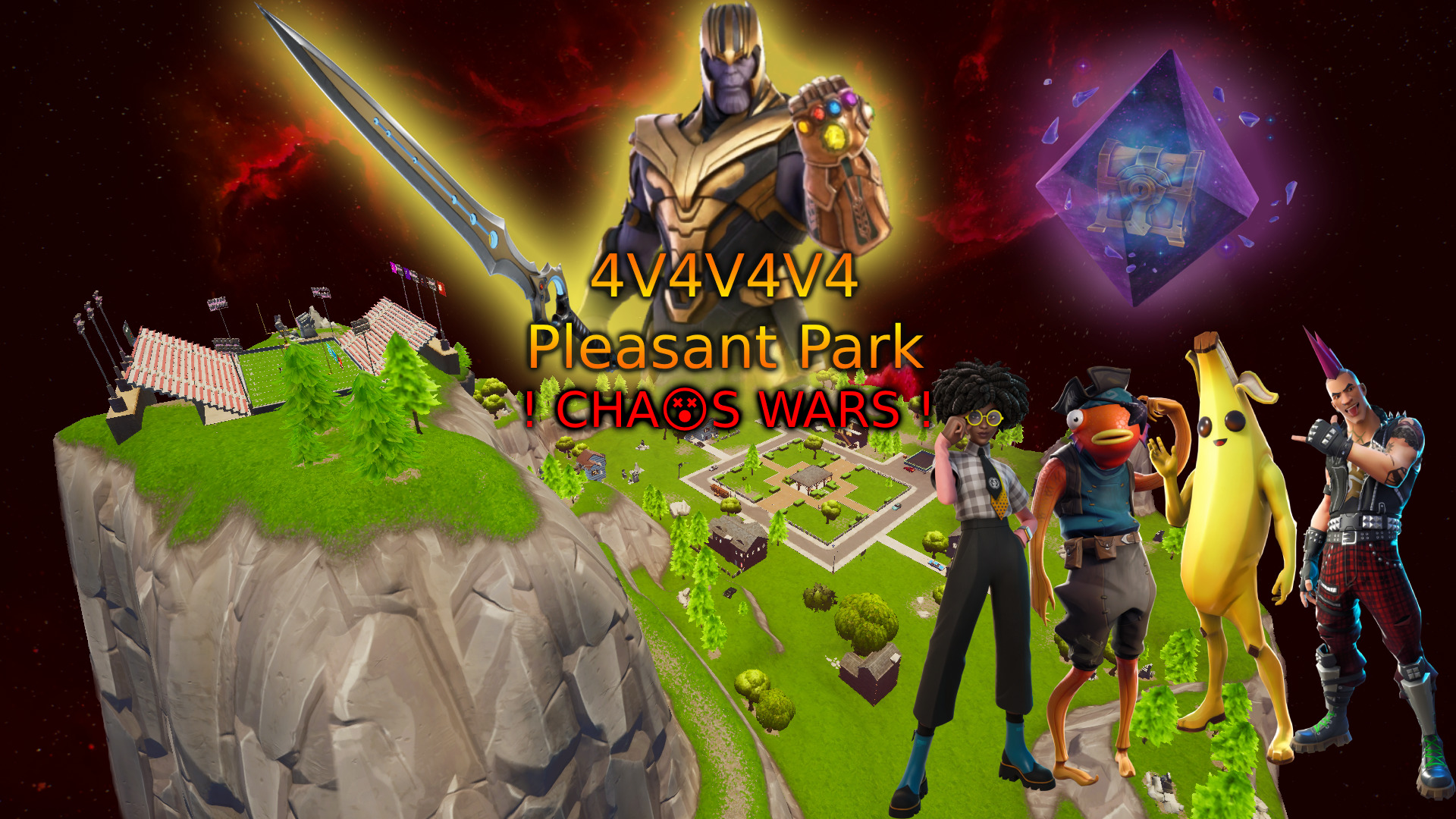 4V4V4V4 Pleasant Park CHA😵S WARS [ avatarnate ] – Fortnite Creative Map ...