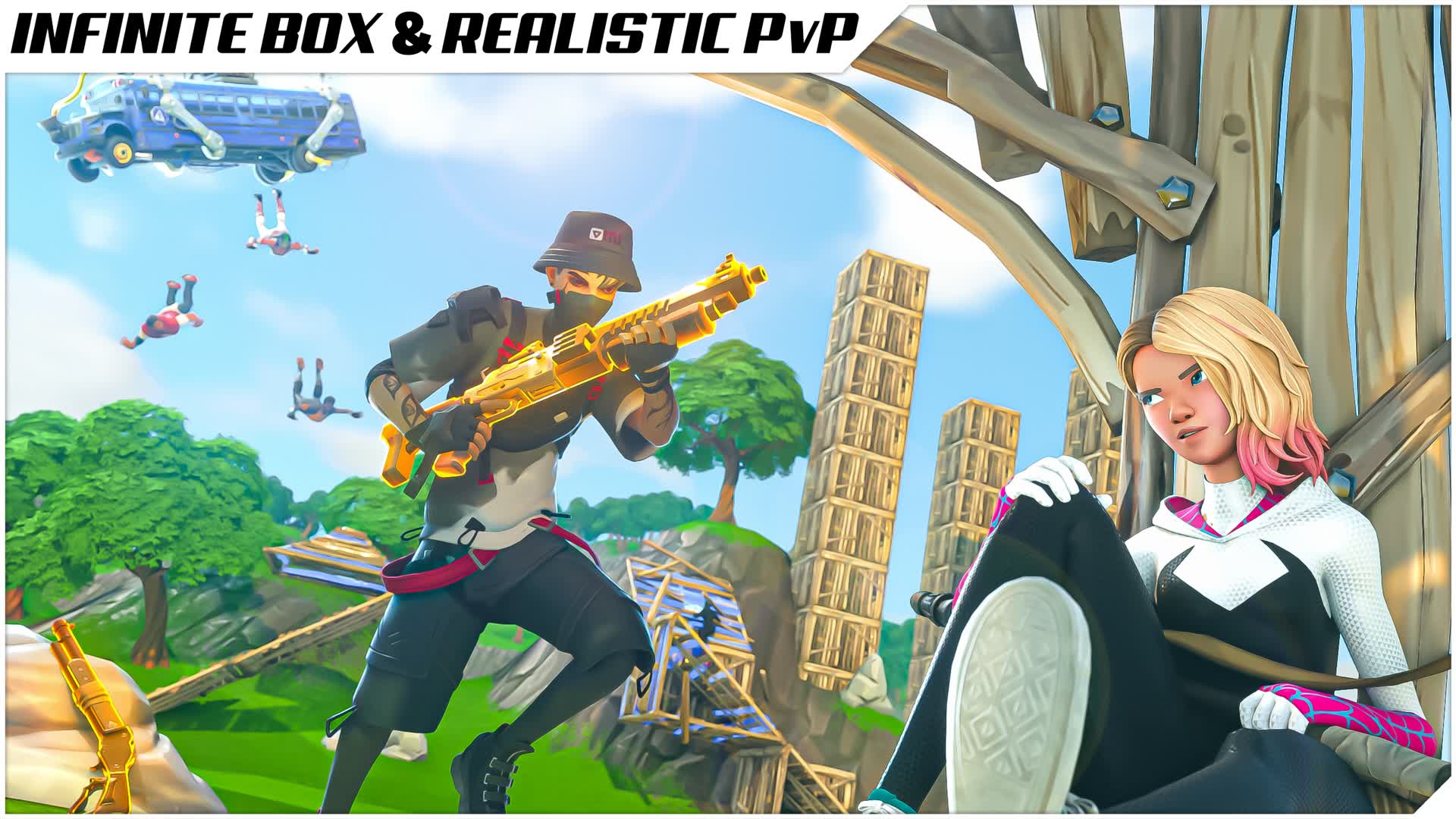 Infinite Box & Realistic PvP [ heavyblue ] – Fortnite Creative Map Code