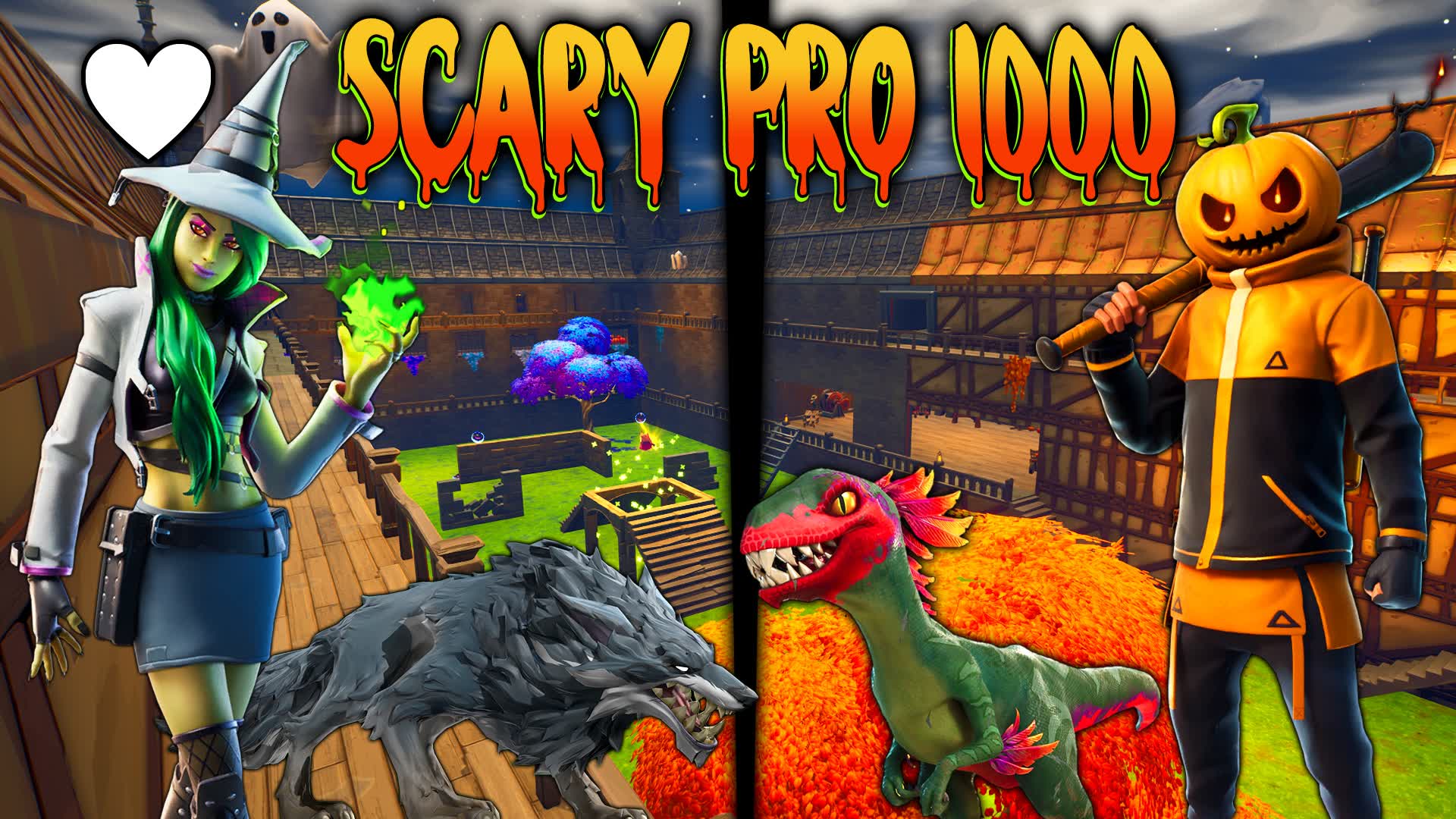 👻SCARY PRO 1000👻 [ fhocks ] – Fortnite Creative Map Code