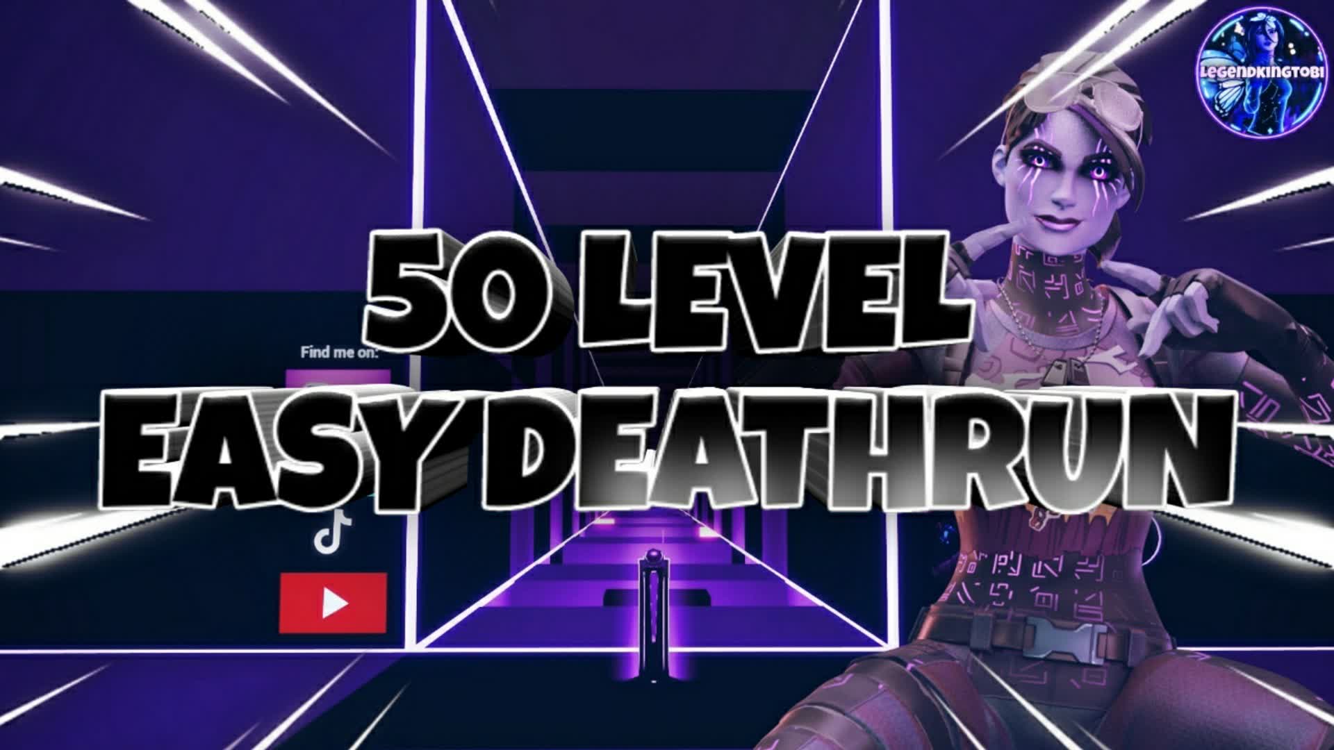 50 Level Easy Deathrun [ huh ] – Fortnite Creative Map Code