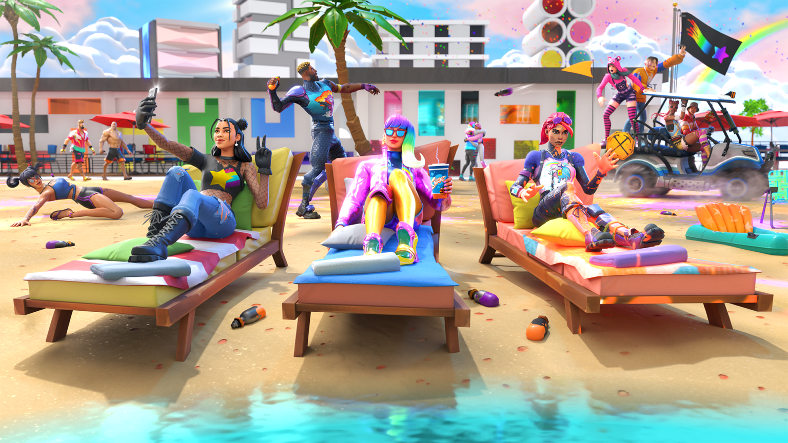 Rainbow Crossroads [ 3dlab ] – Fortnite Creative Map Code