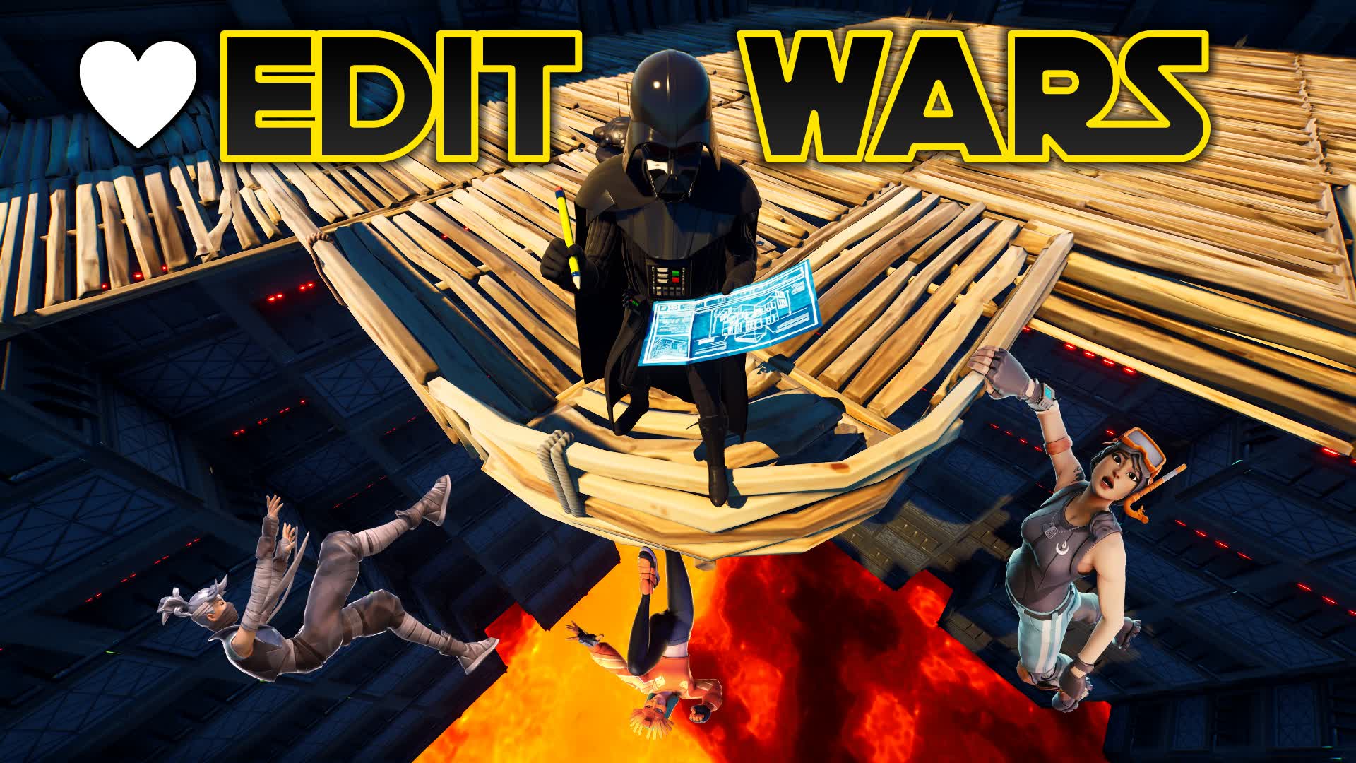 🌋LAVA PIT EDIT WARS🌋 [ fhocks ] – Fortnite Creative Map Code