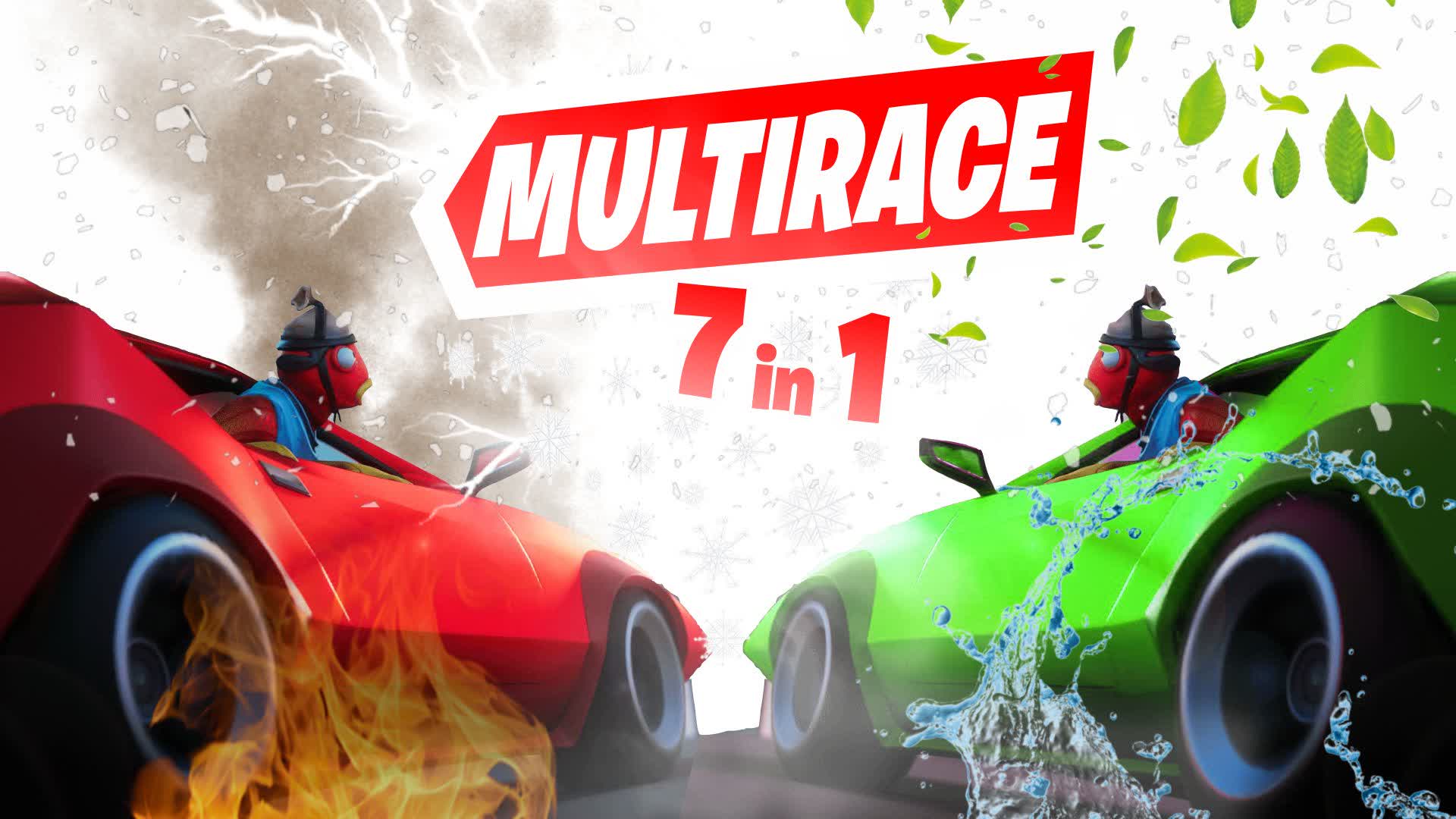 MULTIRACE 7 in 1 [ bots ] – Fortnite Creative Map Code
