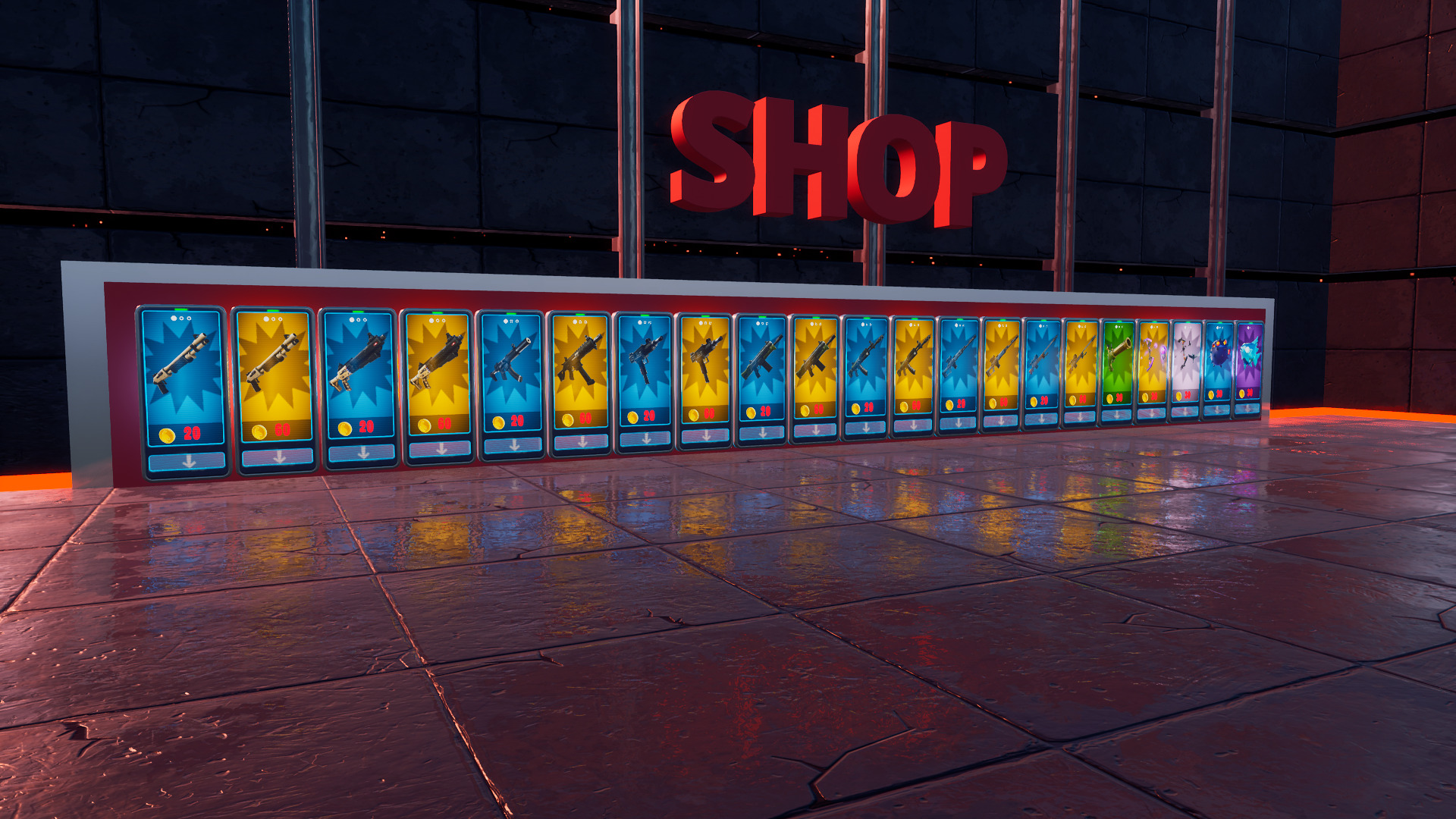 FFA Metal Arena PRO [ arcaderoom ] – Fortnite Creative Map Code
