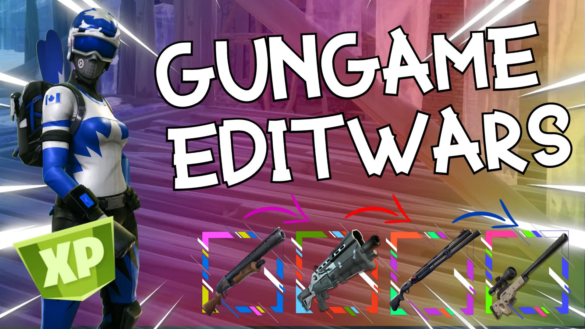 Editwars Gungame [ starrex ] – Fortnite Creative Map Code