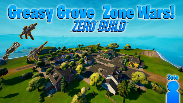 Greasy Grove Zero Build Zone Wars! [ spectral345 ] – Fortnite Creative Map Code