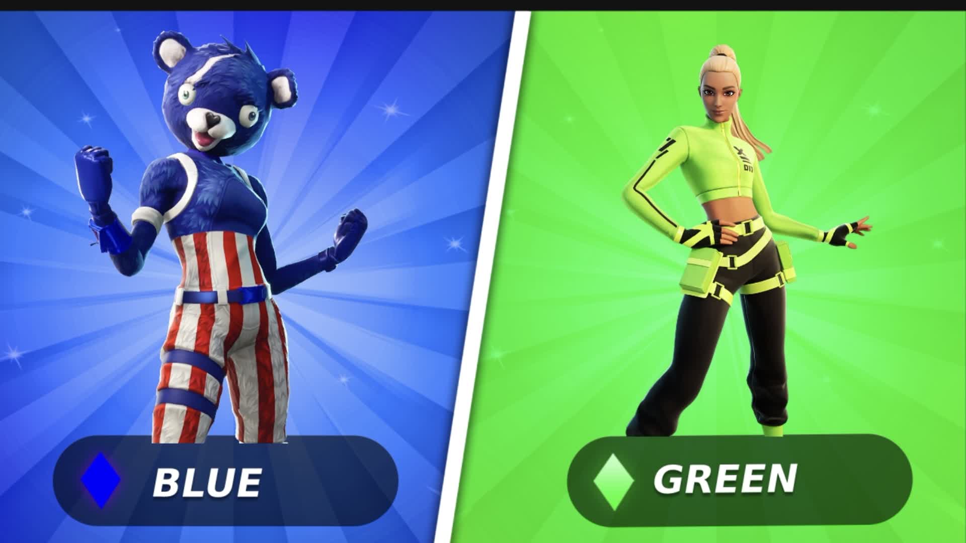 blue VS green ZERO build [ nijin ] – Fortnite Creative Map Code