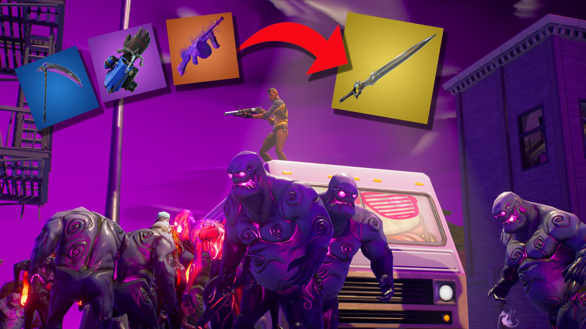 😈 ZOMBIES (Tilted Towers) [ teamidol ] – Fortnite Creative Map Code