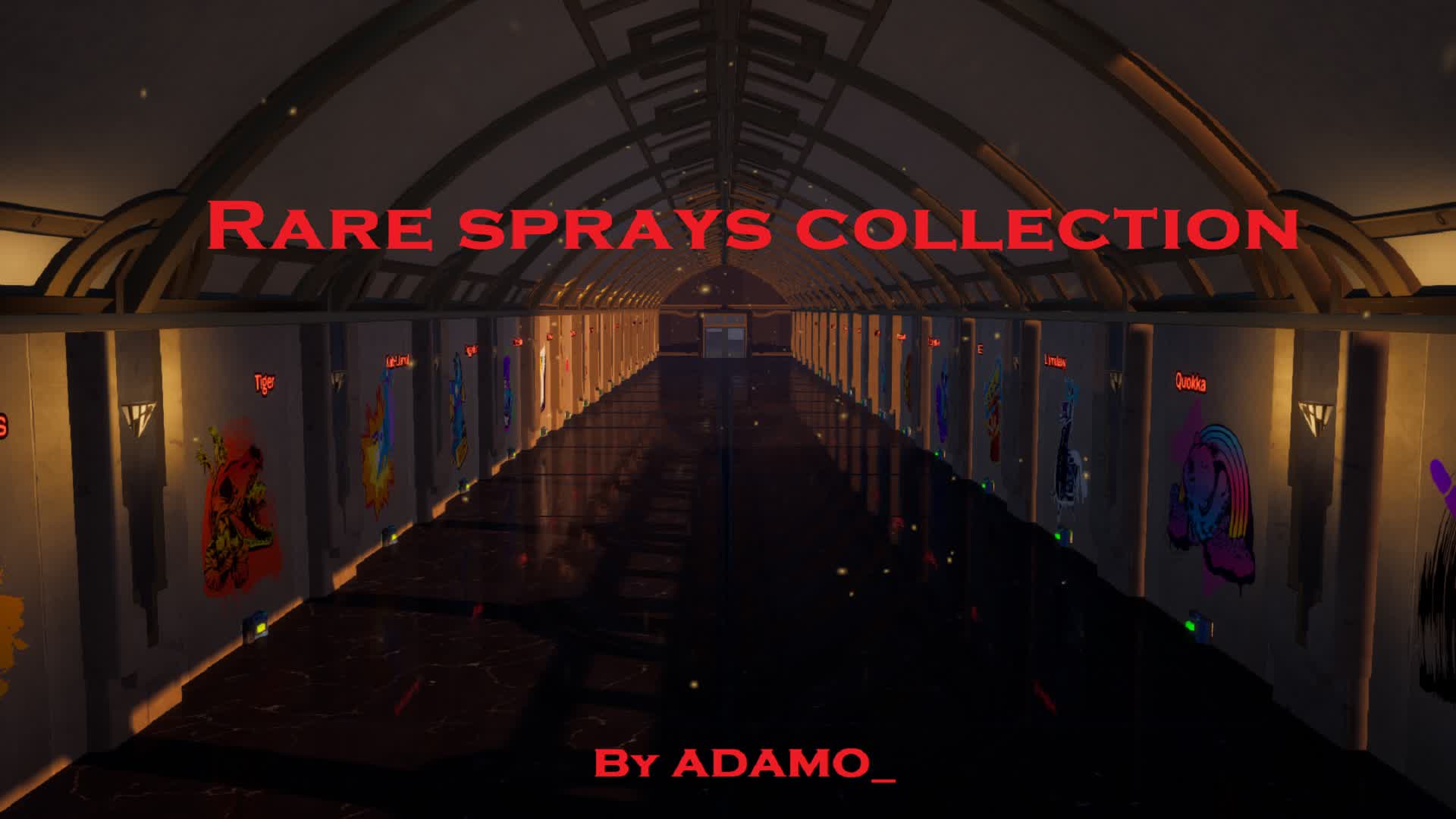 Rare Spray Collection! [ adamo_ ] – Fortnite Creative Map Code