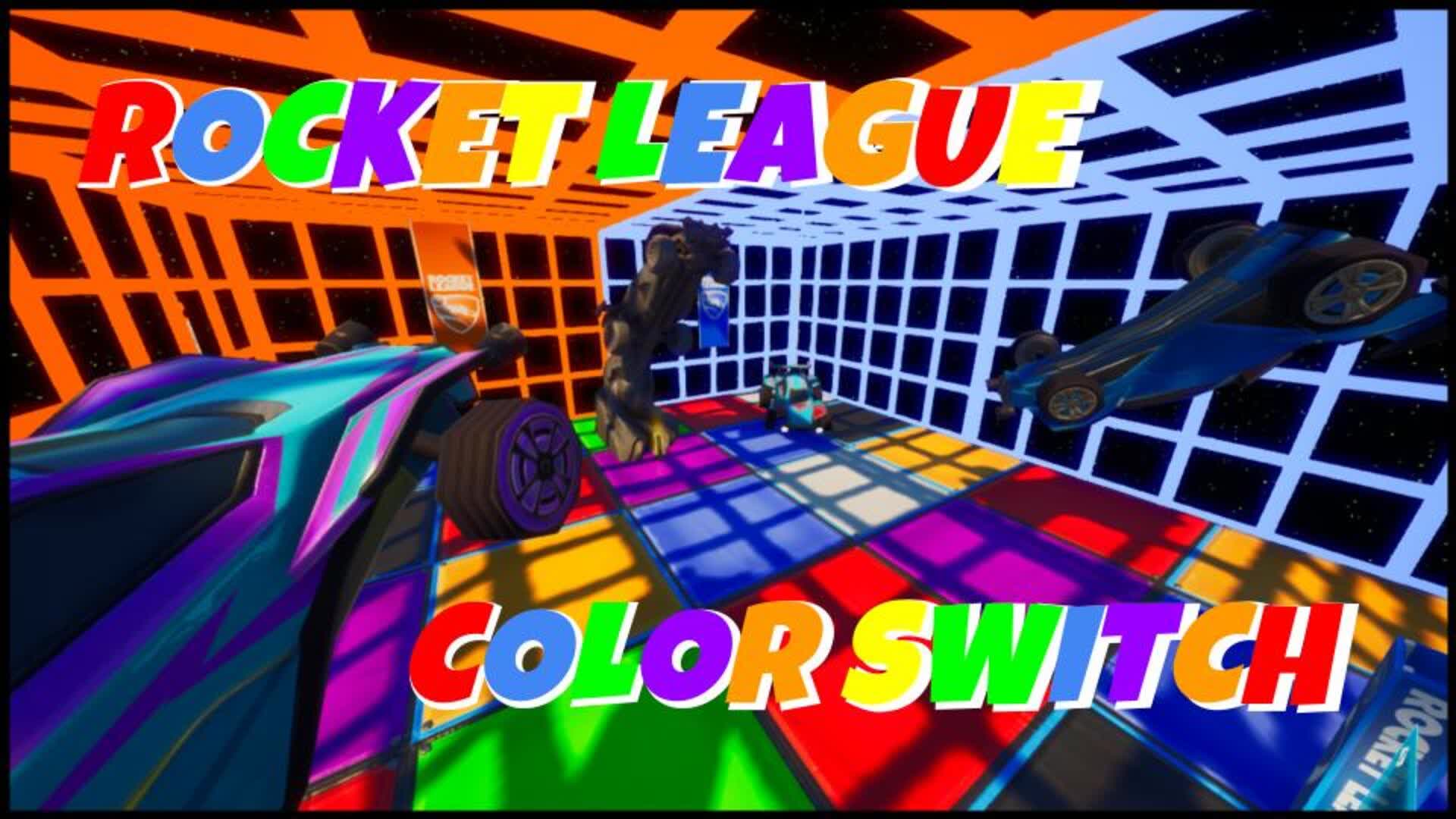 🔴🔵ROCKET LEAGUE COLOR SWITCH [ franastro44 ] – Fortnite Creative Map Code