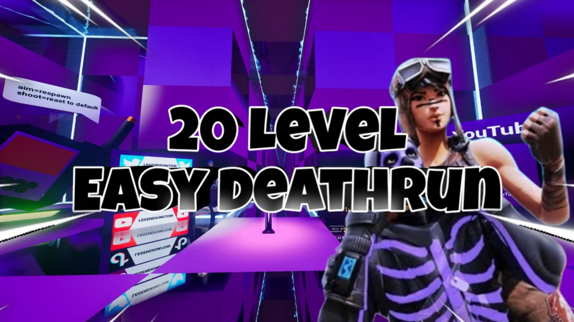 20 Level Deathrun [Easy] [ lkt ] – Fortnite Creative Map Code