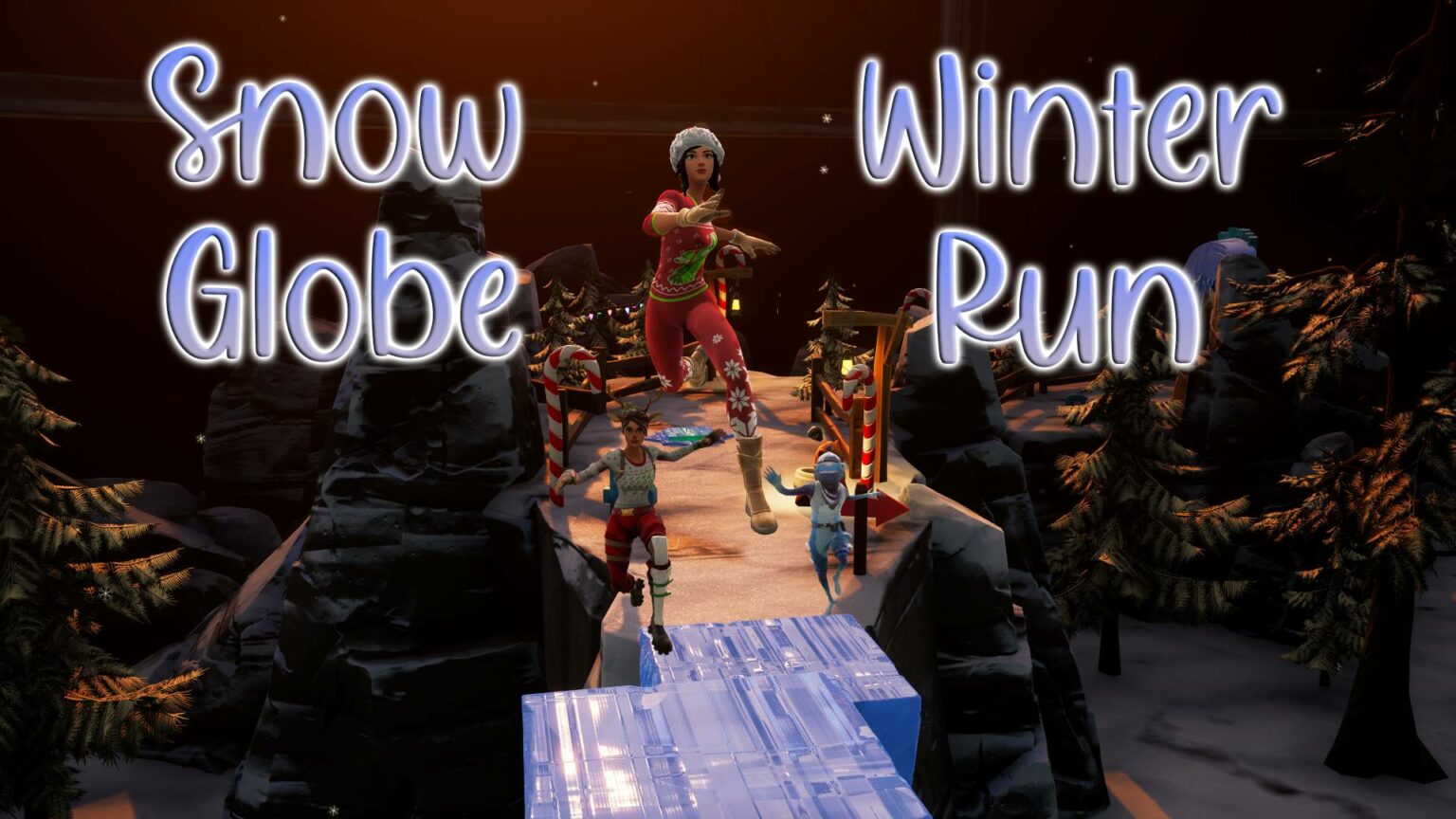 🏂 Snow Globe 🎀 winter run 🎀 [ ipsz ] – Fortnite Creative Map Code