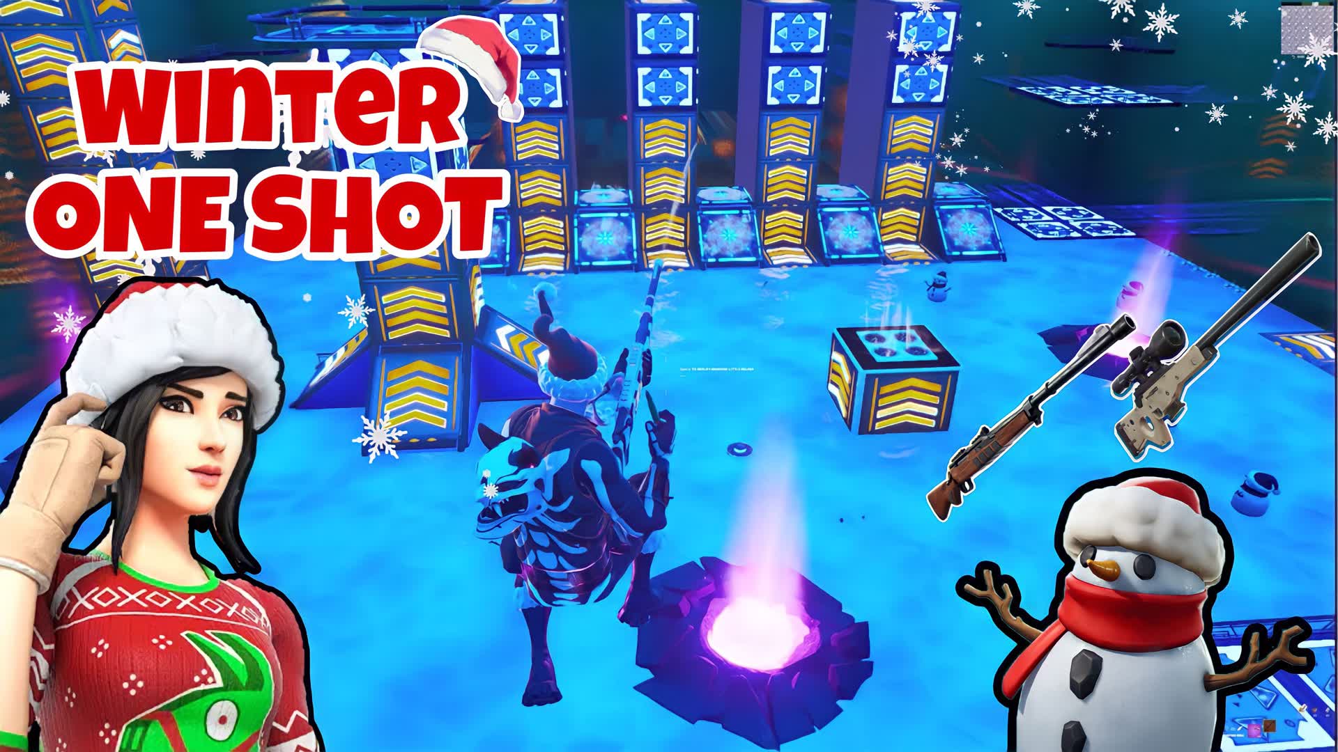 WINTER SNIPER ONE SHOT [ abd8x ] – Fortnite Creative Map Code