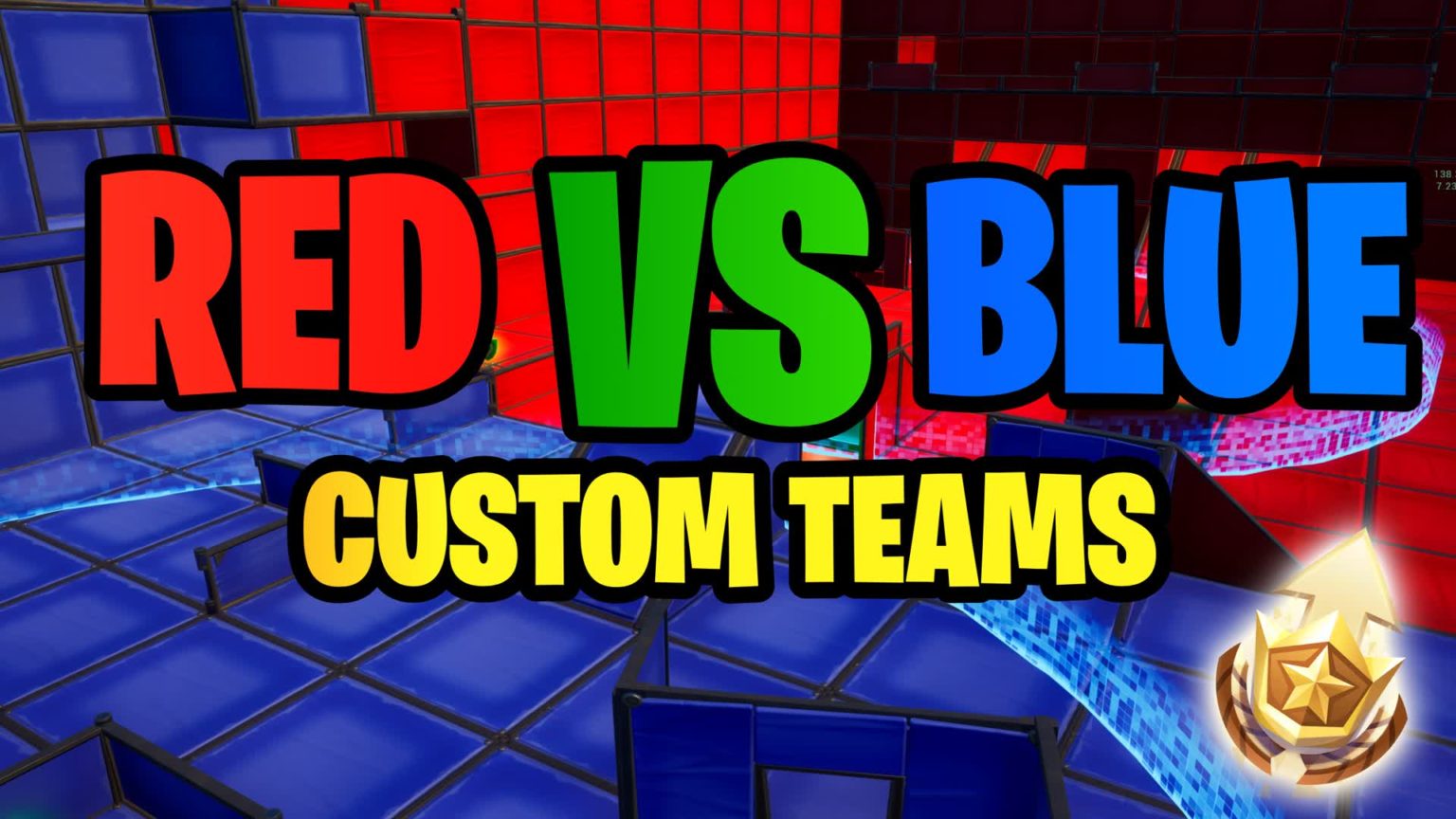 🎯Red vs Blue🧿| Custom Teams [ bullseye ] – Fortnite Creative Map Code