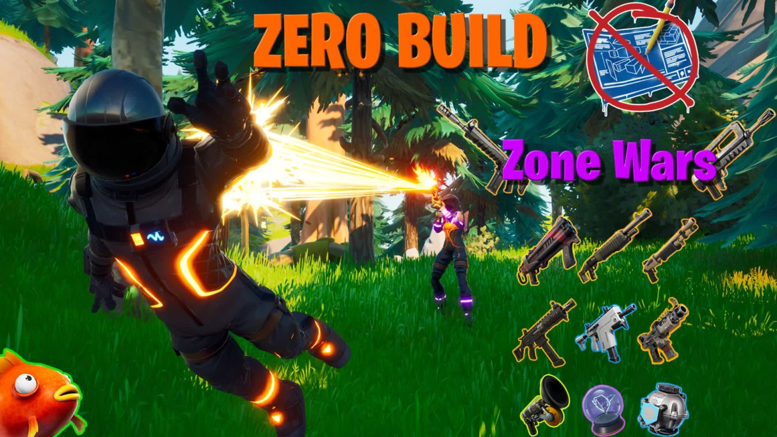 Zero Build Zone Wars [ coltcolossal ] – Fortnite Creative Map Code