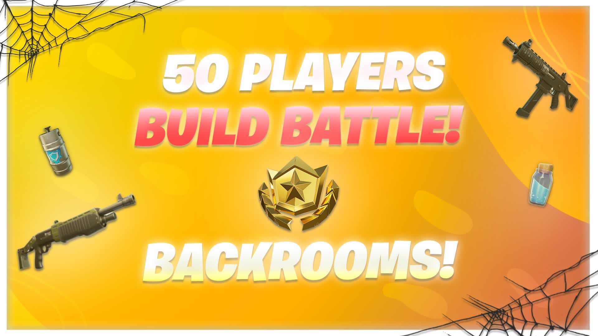 🌟50 Players Build Battle (Backrooms)👻 [ nsmash ] – Fortnite Creative Map Code