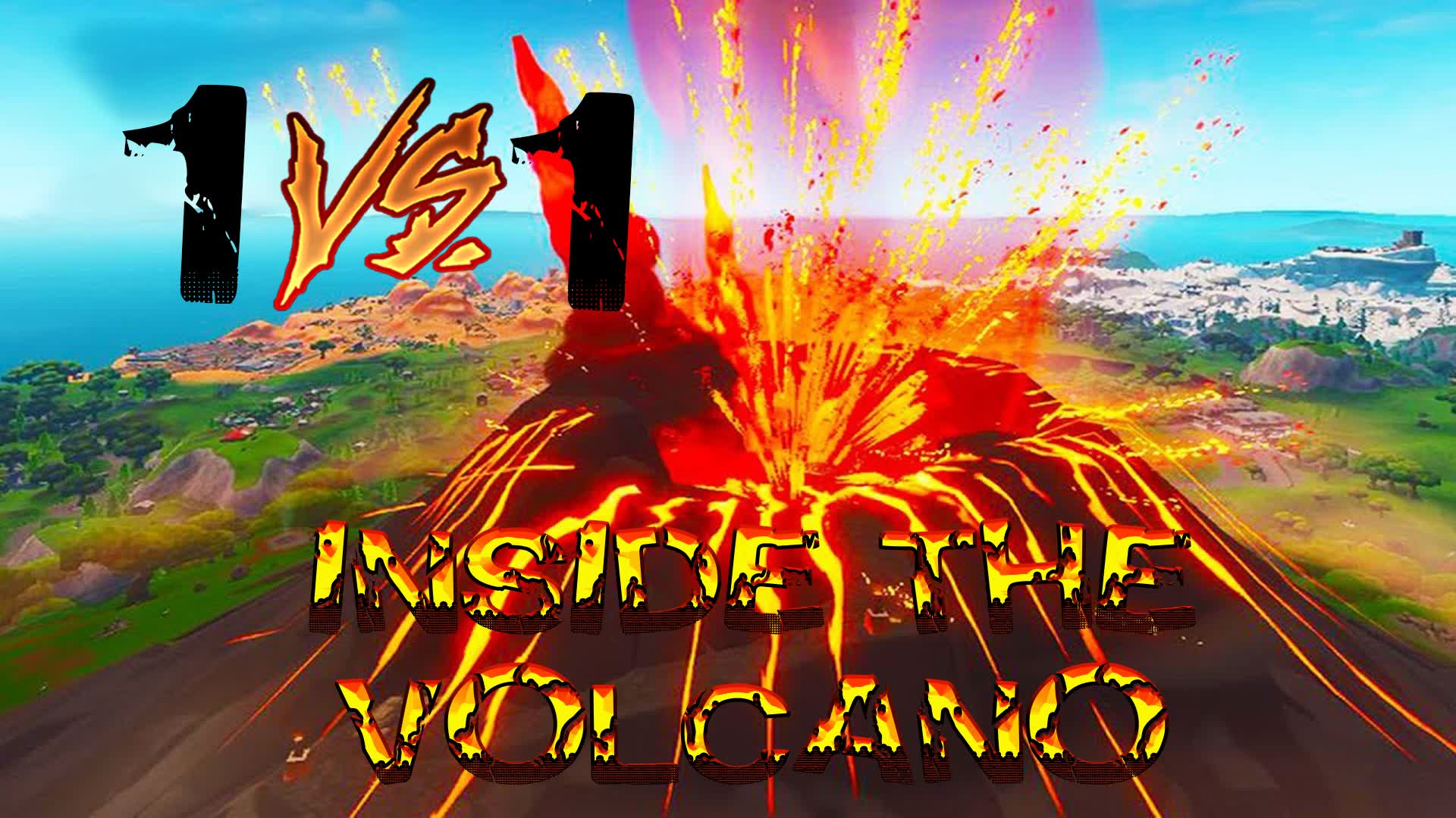 1v1 inside the volcano [ zeyrox ] – Fortnite Creative Map Code