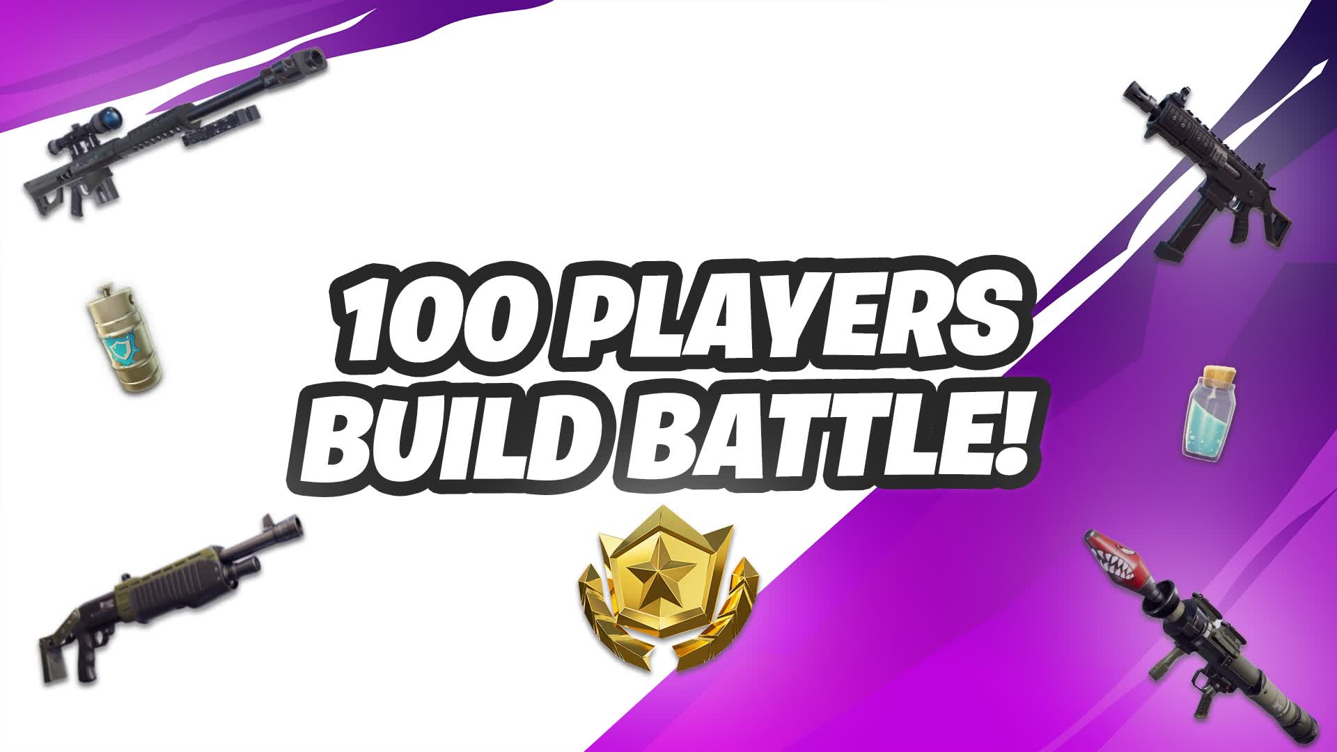 🌟100 Players Build Battle🔥 [ nsmash ] – Fortnite Creative Map Code