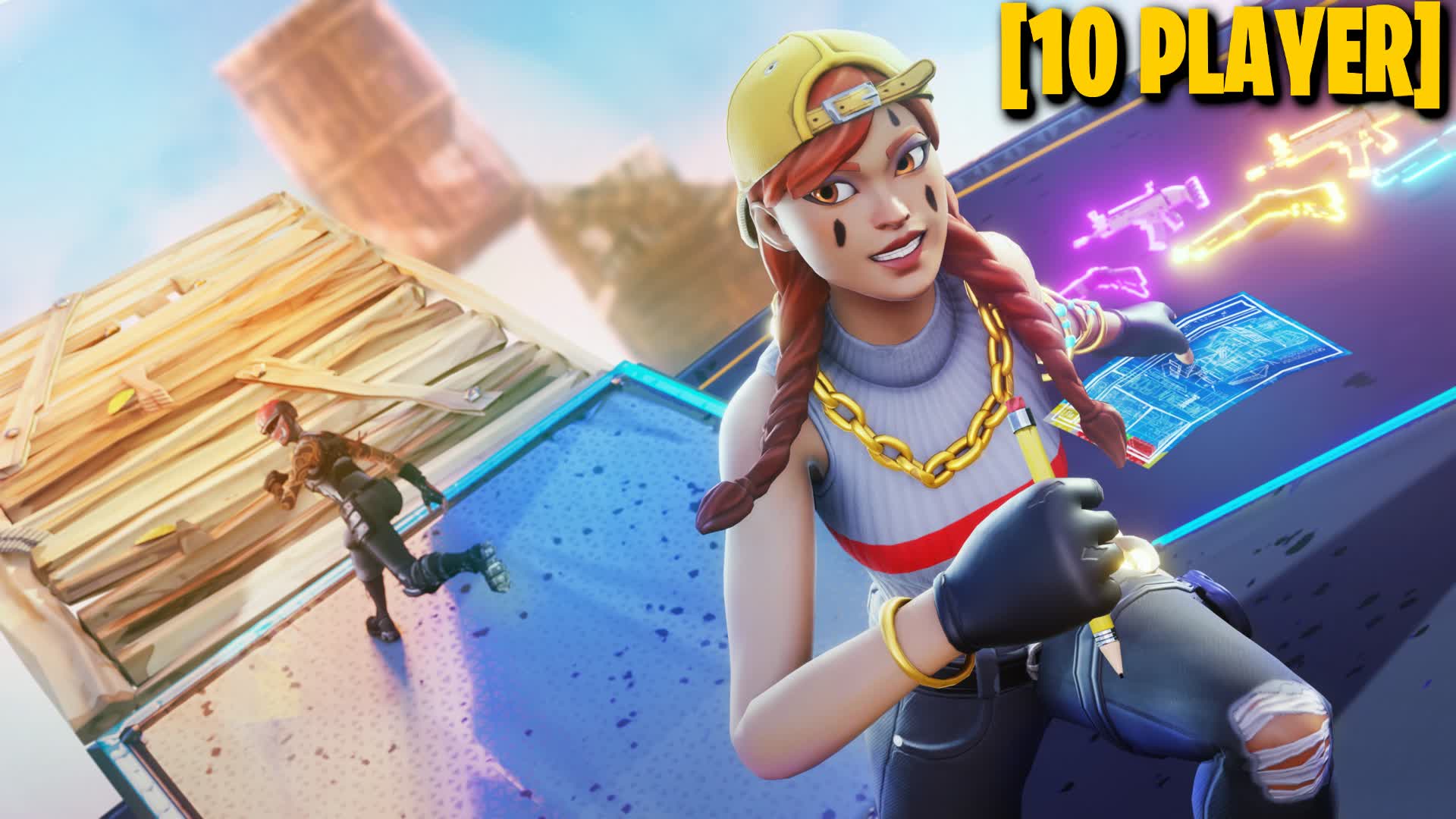 1V1 BUILD FIGHTS [10 Player] [ Apfel ] – Fortnite Creative Map Code