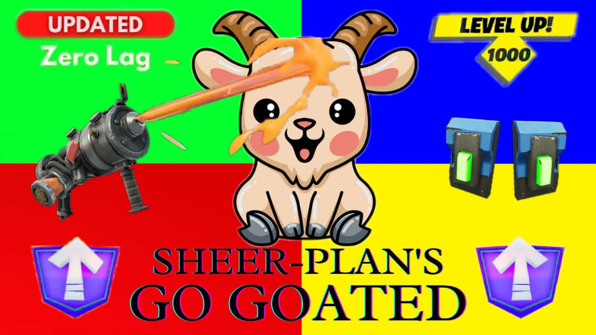 Sheer-Plan4's Go Goated [ MrGeordieYT ] – Fortnite Creative Map Code