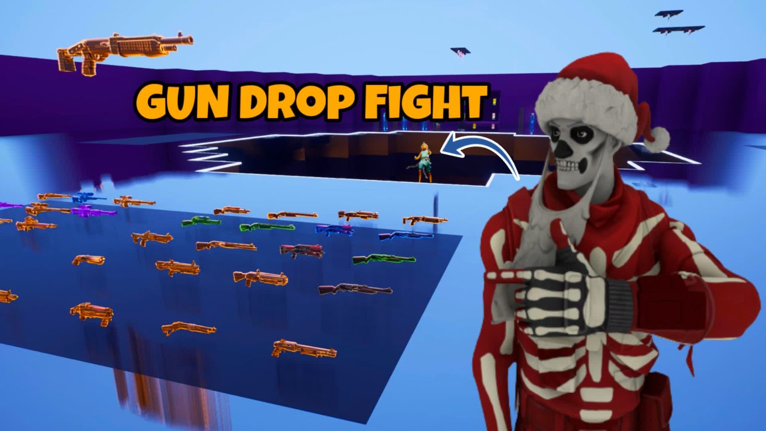 GUN DROP FIGHT [ abd8x ] – Fortnite Creative Map Code