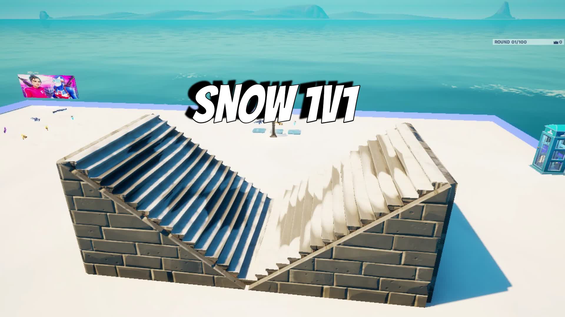 Snow 1V1 Map🎄 [ gammy13 ] – Fortnite Creative Map Code