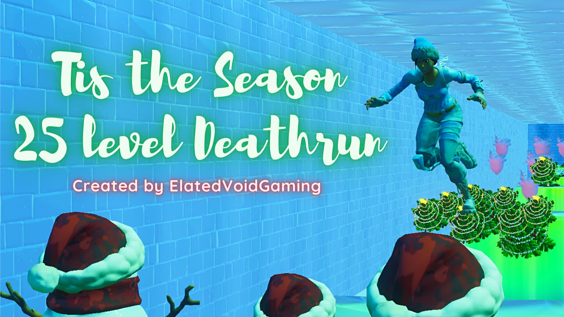 25 LEVEL (EASY) Winterfest Deathrun [ elate ] – Fortnite Creative Map Code
