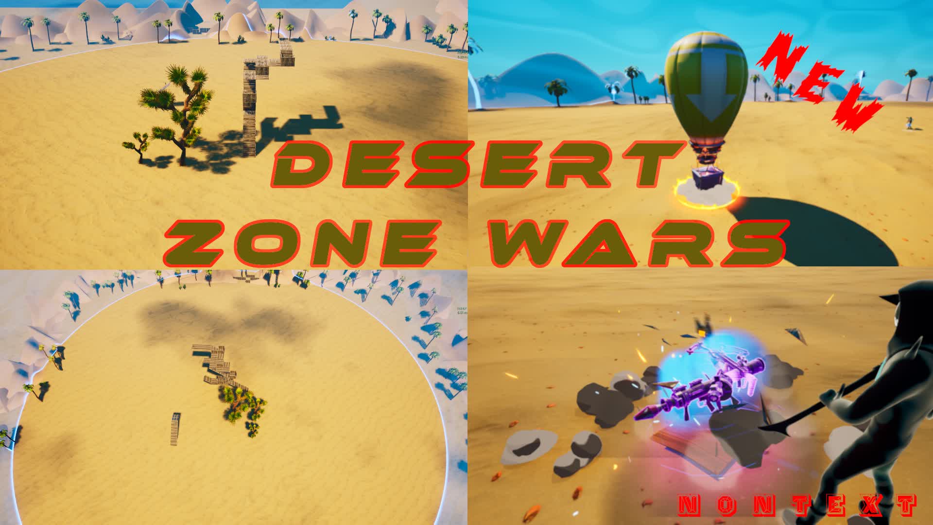🤜 Desert ZONE WARS 🤛 [ nontext ] – Fortnite Creative Map Code
