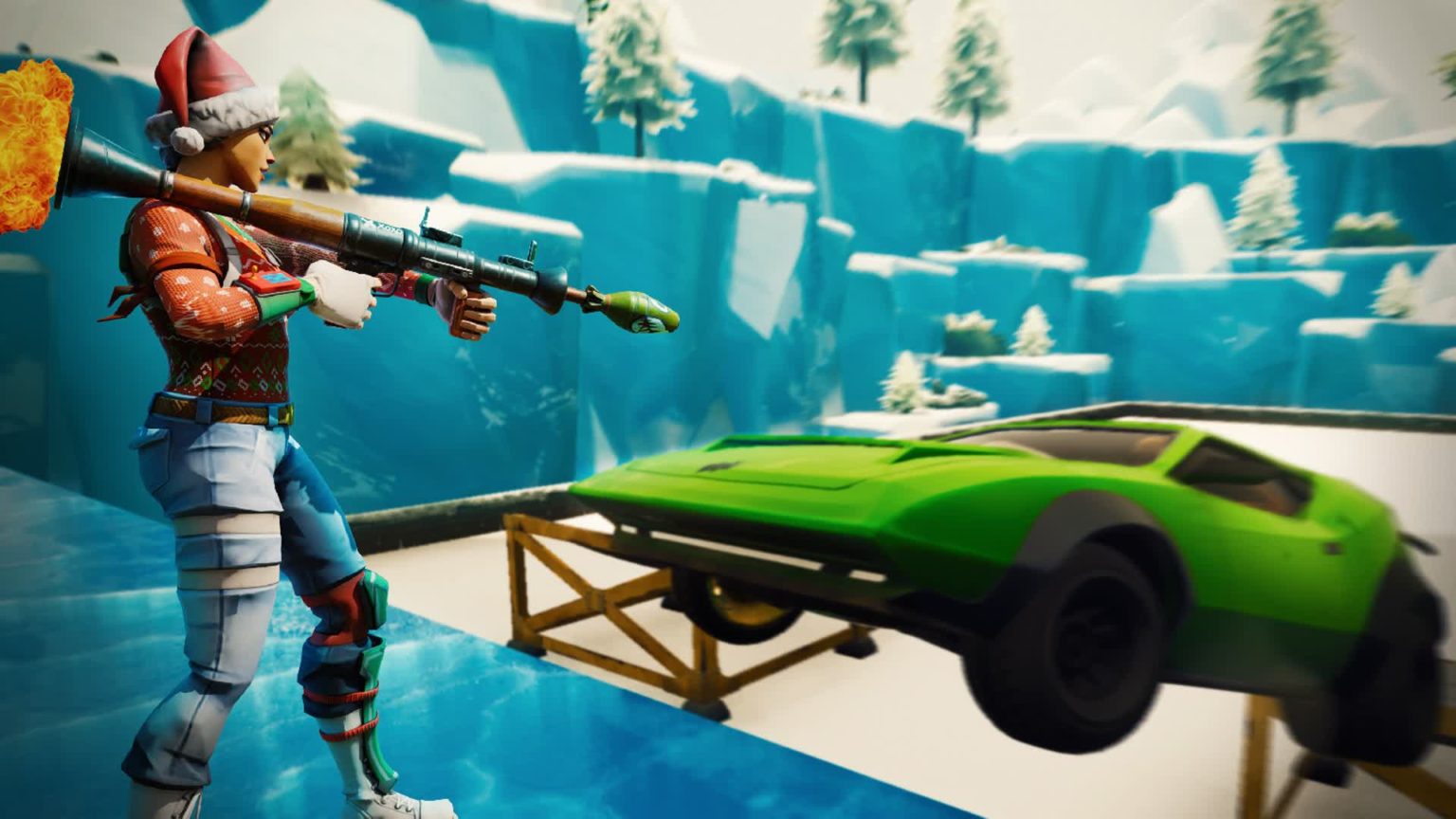 Winter Rockets VS Cars [ 2xvoid ] – Fortnite Creative Map Code