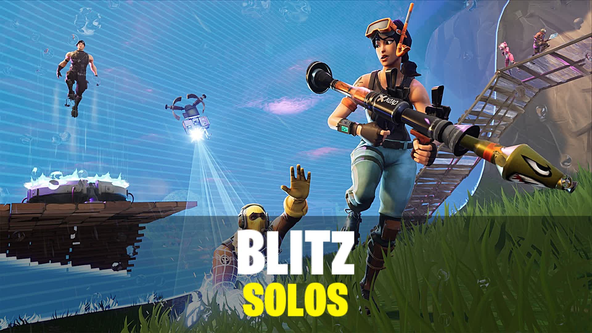 🌩 BLITZ - BATTLE ROYALE (SOLOS) 🌩 [ vyb ] – Fortnite Creative Map Code