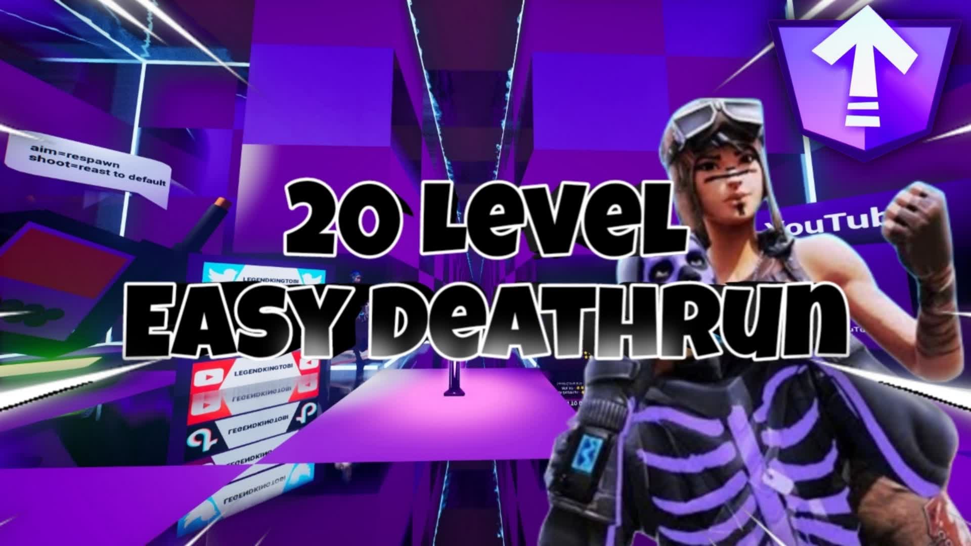 20 Level Deathrun [Easy] [ lkt ] – Fortnite Creative Map Code