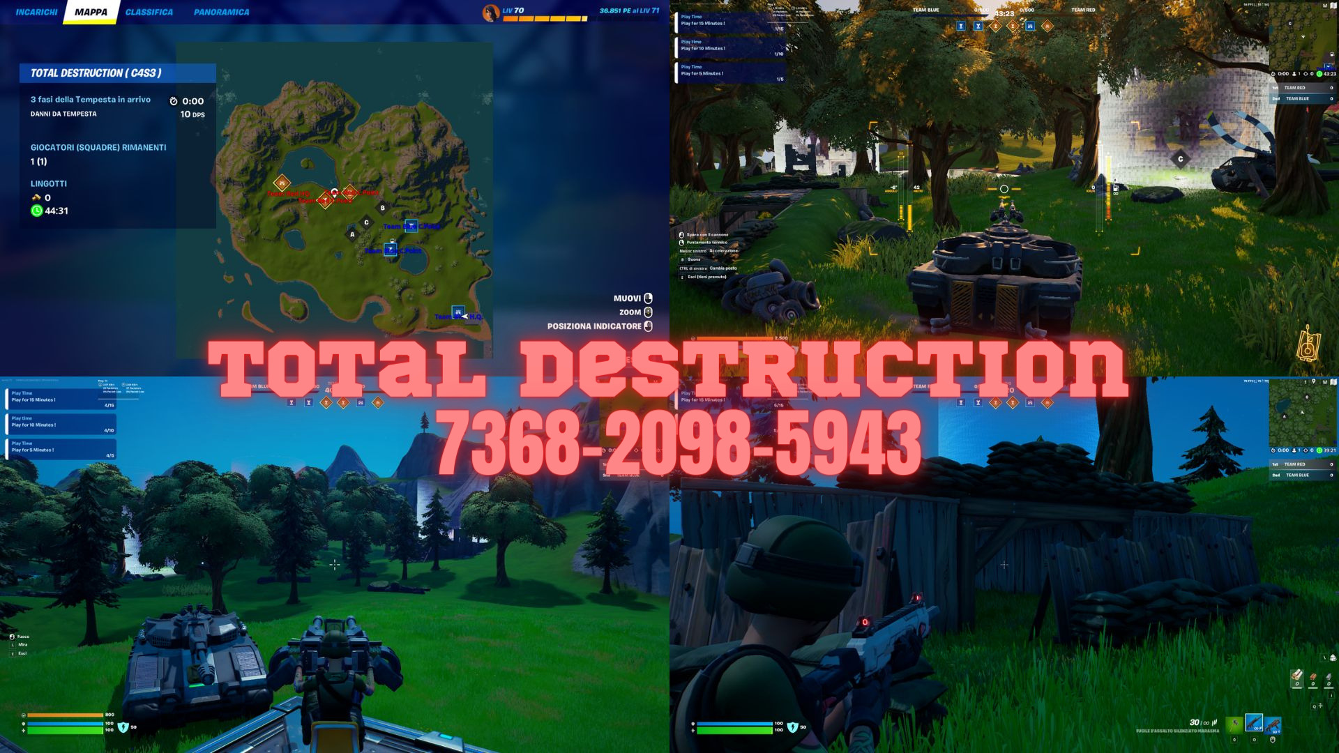 Total Destruction [ auron-79 ] – Fortnite Creative Map Code