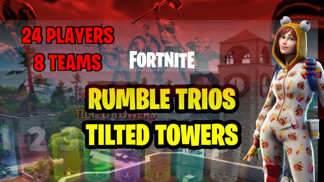 RUMBLE TRIOS TILTED TOWERS [ jake_st ] – Fortnite Creative Map Code