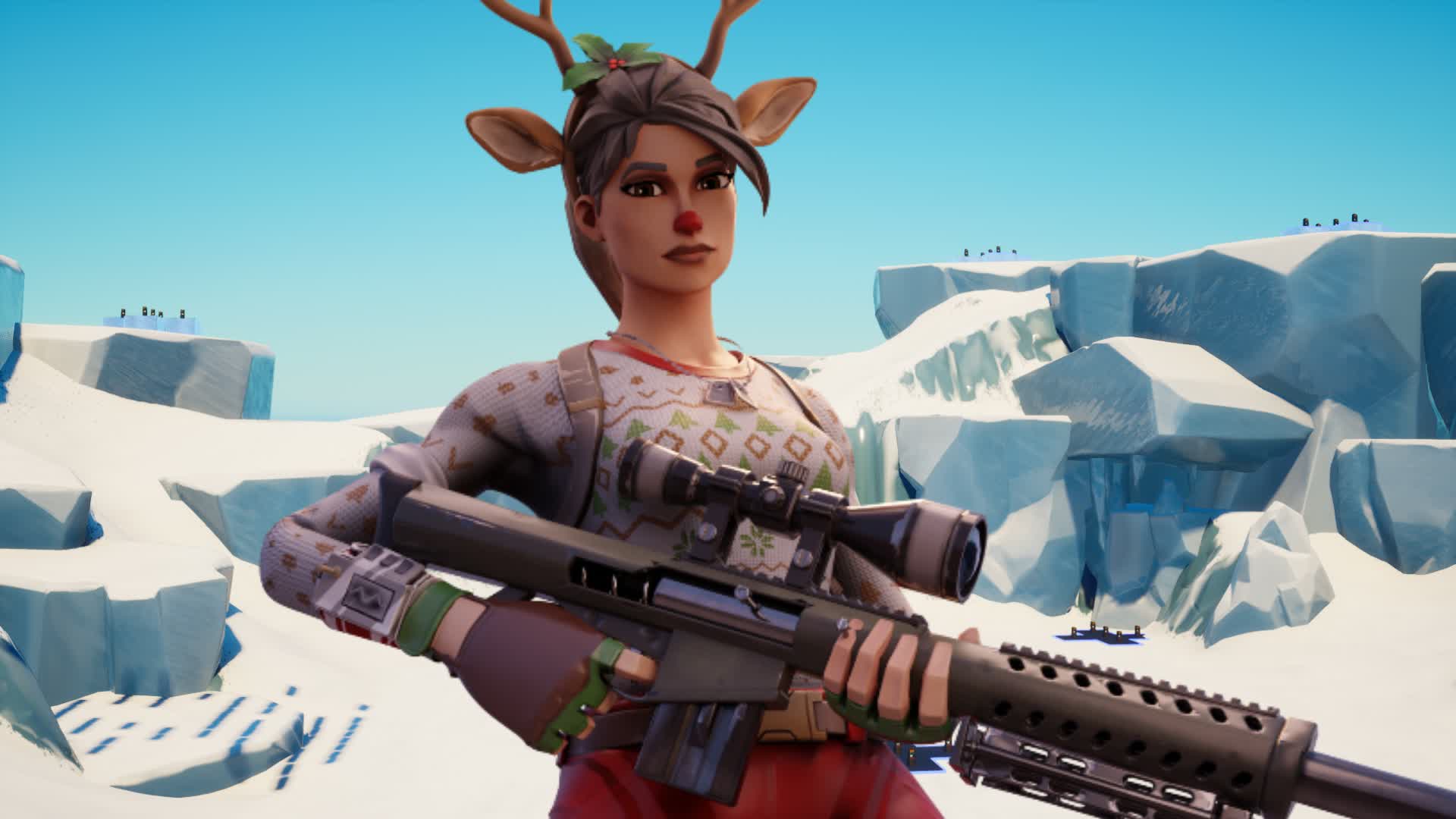 WINTER TRICKSHOT PRACTICE☃ [ whoislynxy ] – Fortnite Creative Map Code