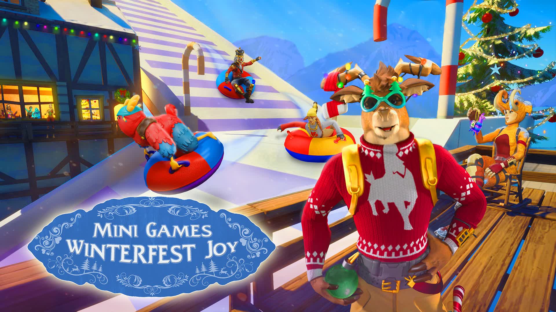 🎉 MINI GAMES WINTERFEST JOY [ pbn ] – Fortnite Creative Map Code