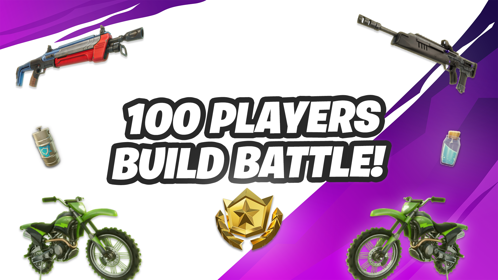 🌟100 Players Build Battle🔥(Bikes)🏍 [ nsmash ] – Fortnite Creative Map Code
