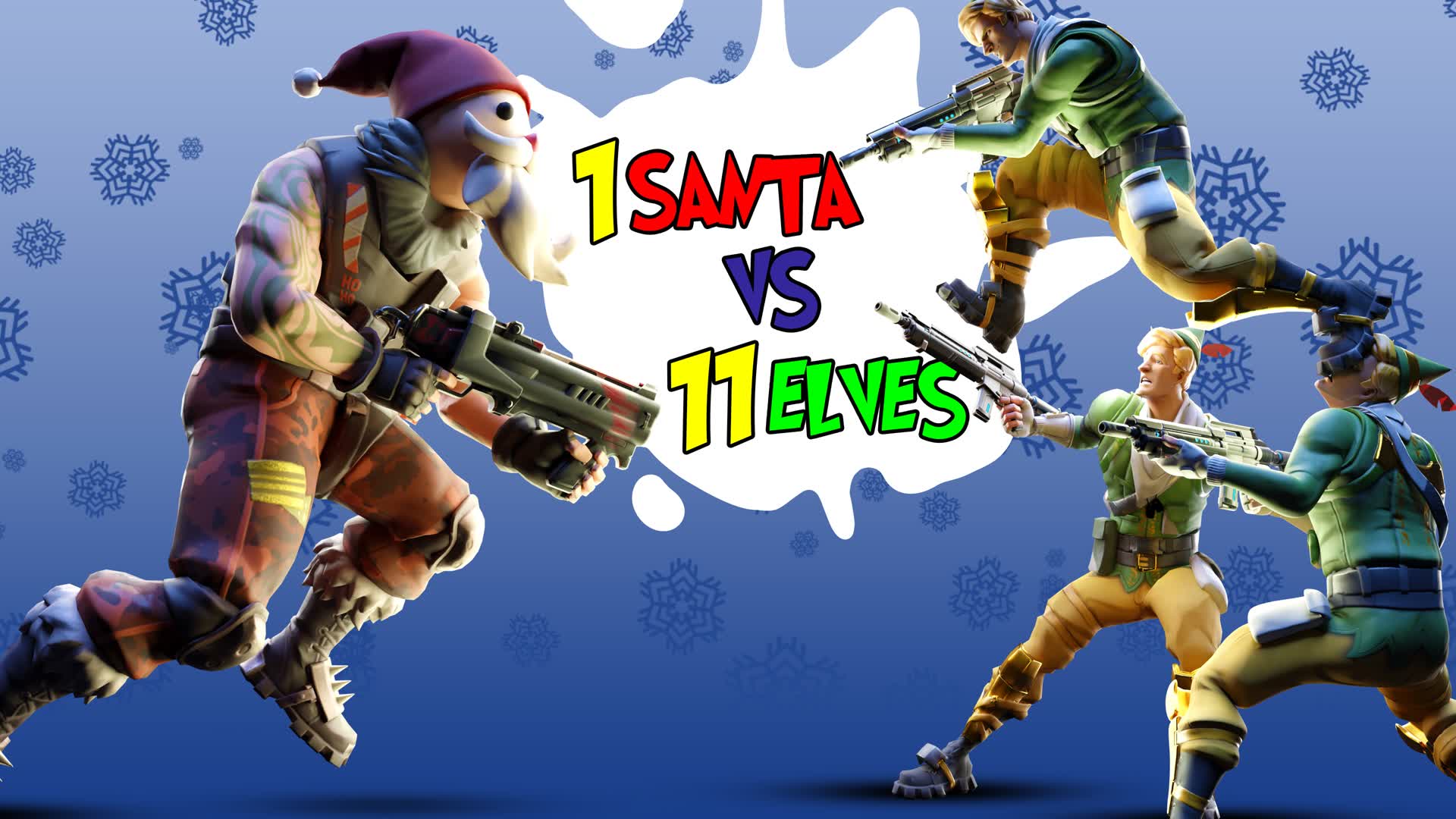🎅1 Santa VS 11 Elves🧝 [ sandstudios ] – Fortnite Creative Map Code