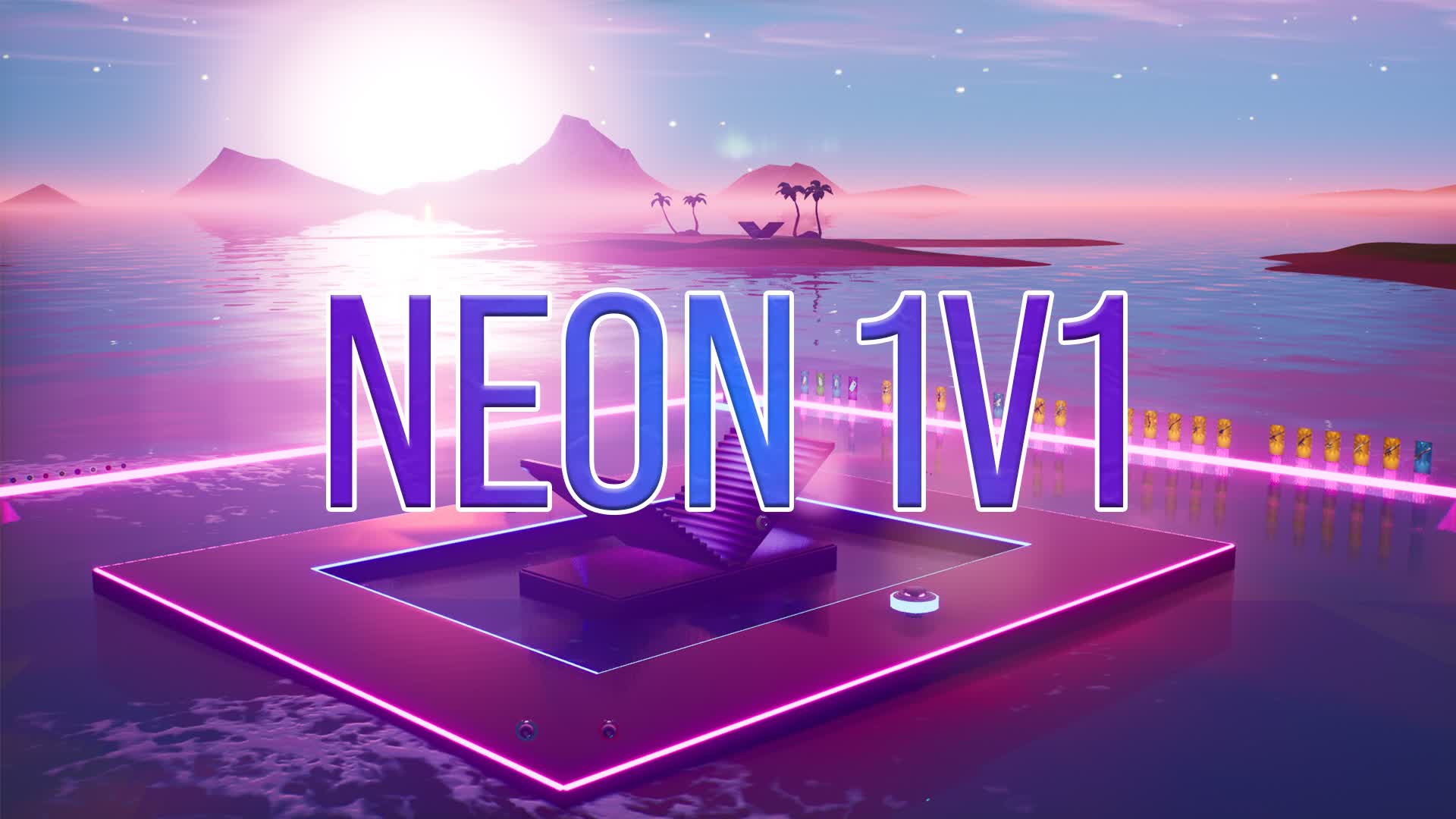 🌌 NEON 1V1 ☄ [ itsleite ] – Fortnite Creative Map Code