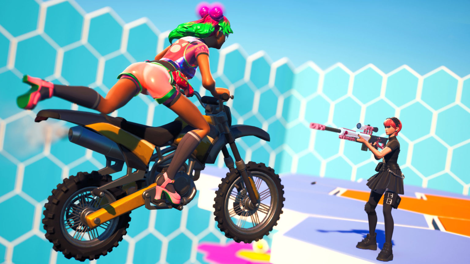 SNIPERS VS DIRT BIKES🏁 [ asterfn ] – Fortnite Creative Map Code