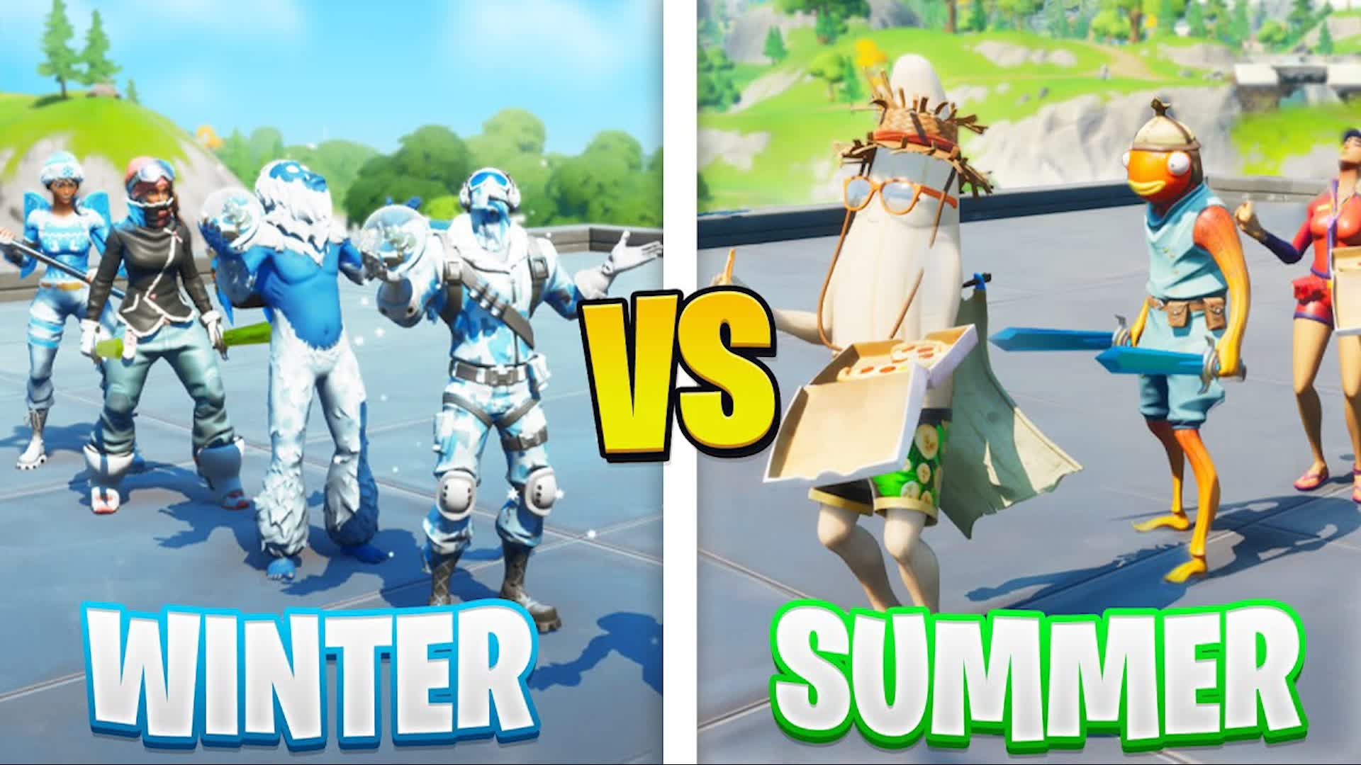 Summer VS Winter [ lagri ] – Fortnite Creative Map Code