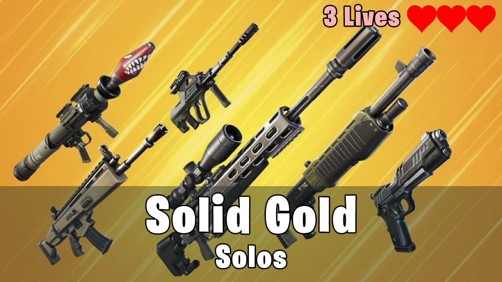 Solid Gold (3 LIVES!!) [ evrizzle ] – Fortnite Creative Map Code