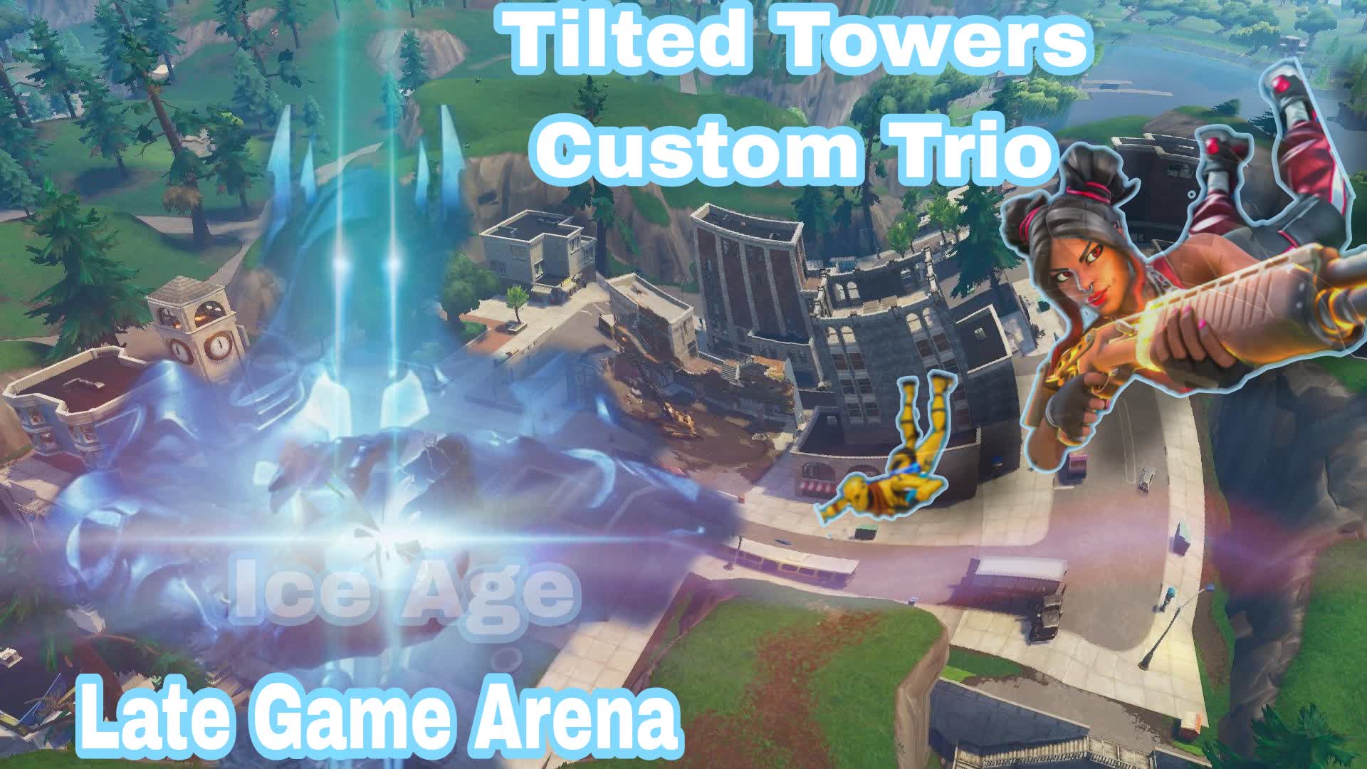 Tilted Towers ICE AGE Custom Trios [ cl91 ] – Fortnite Creative Map Code