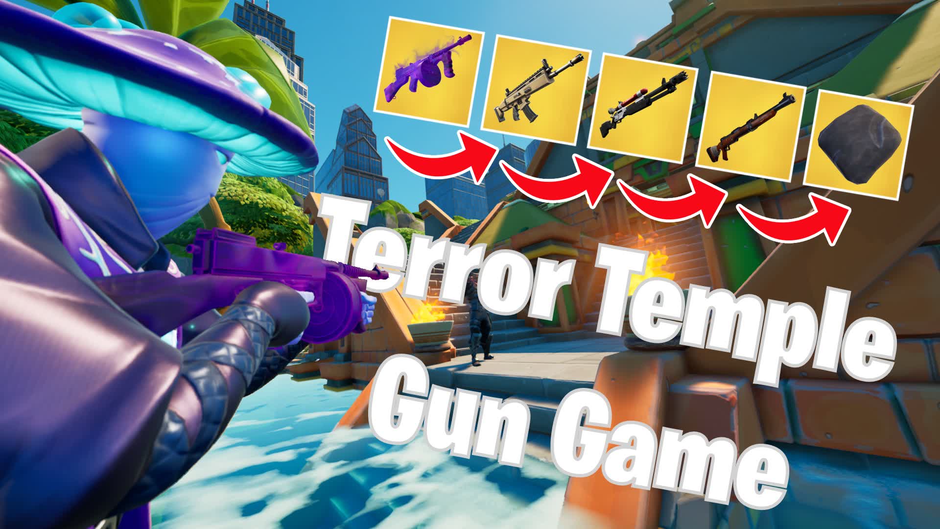 Temple of Terror: Gun Game [ ghasthuntr ] – Fortnite Creative Map Code