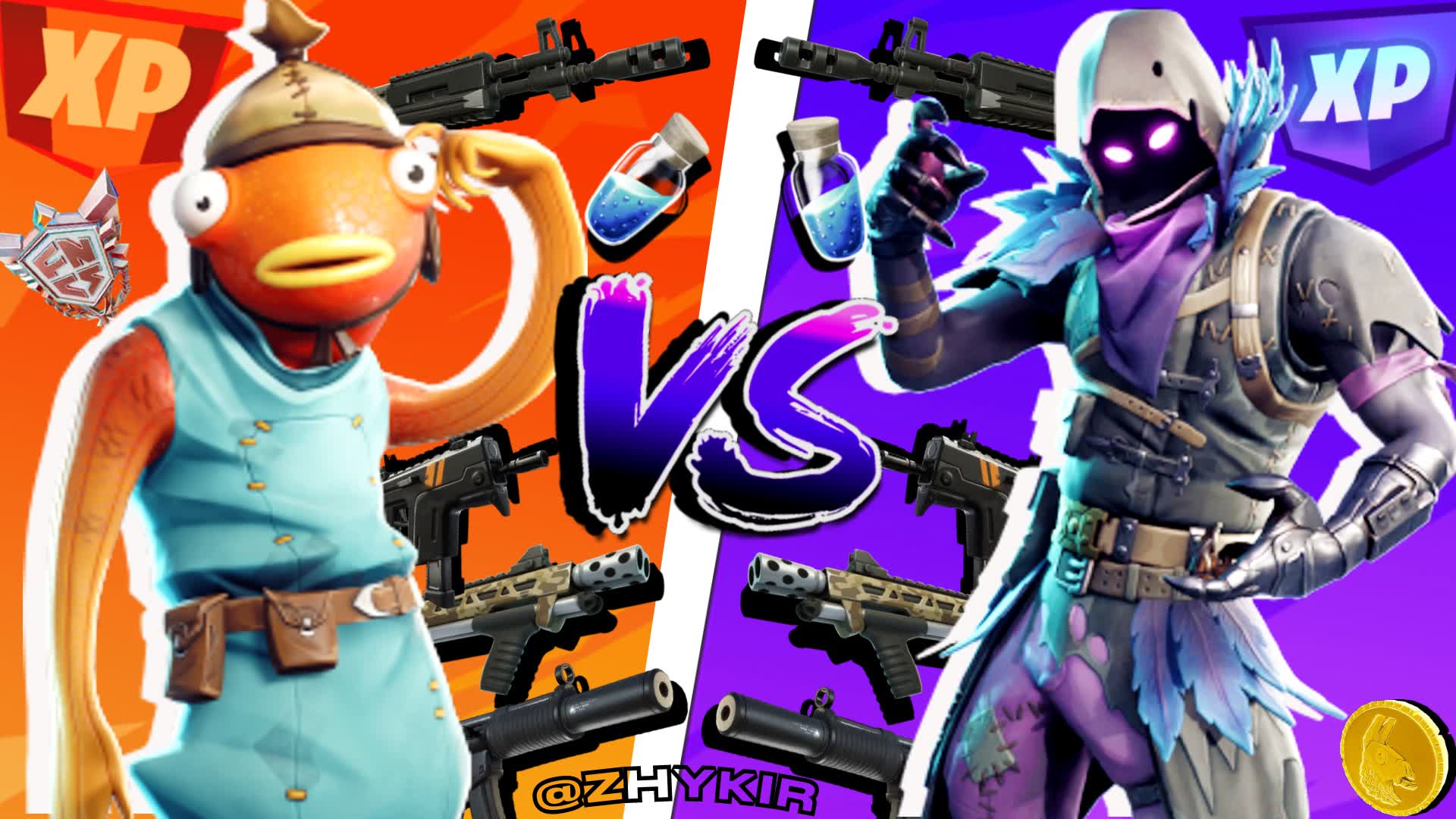 Orange VS Purple Zero Build [ zhykir ] – Fortnite Creative Map Code